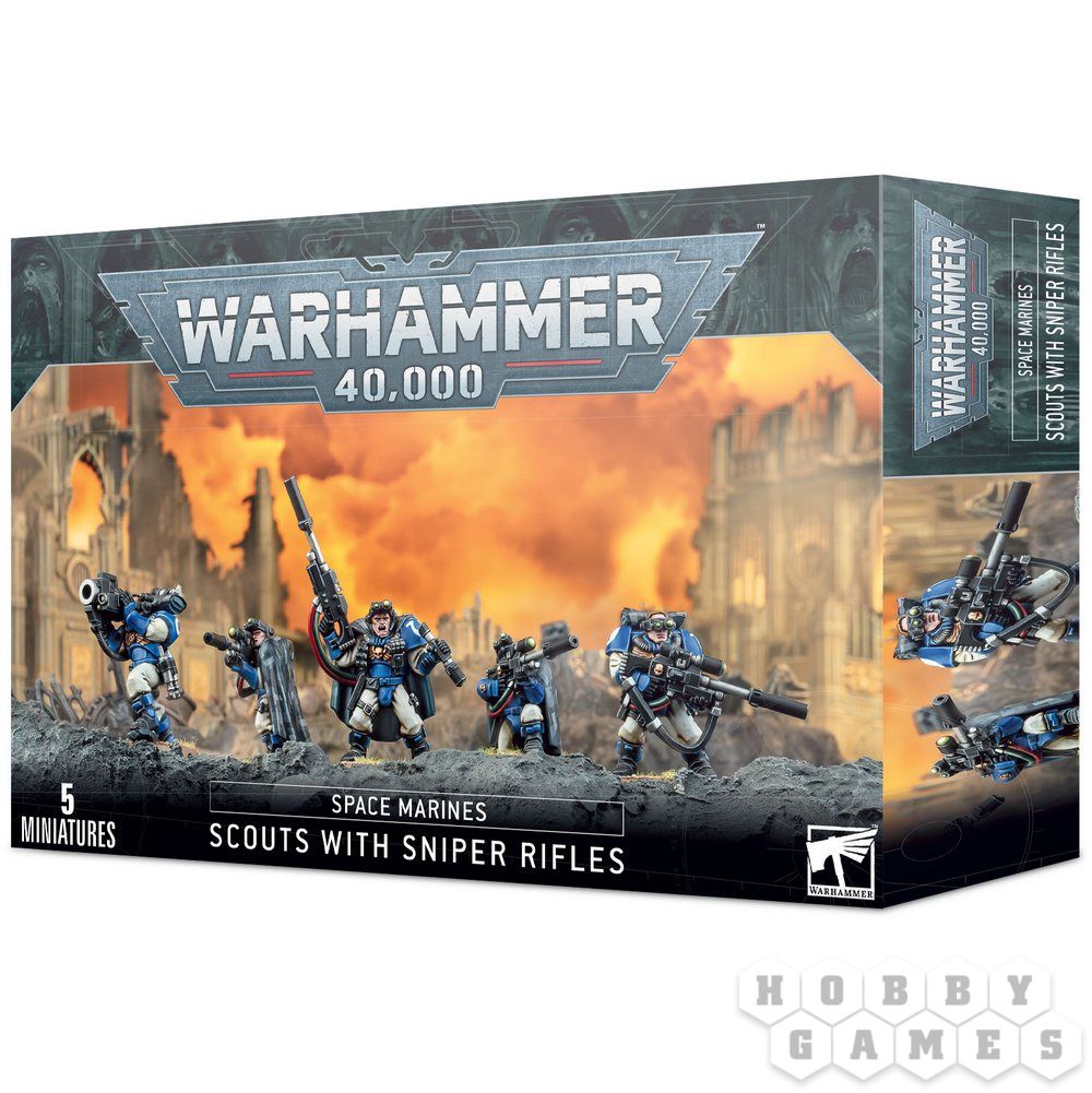 Space Marines: Scouts with Sniper Rifles