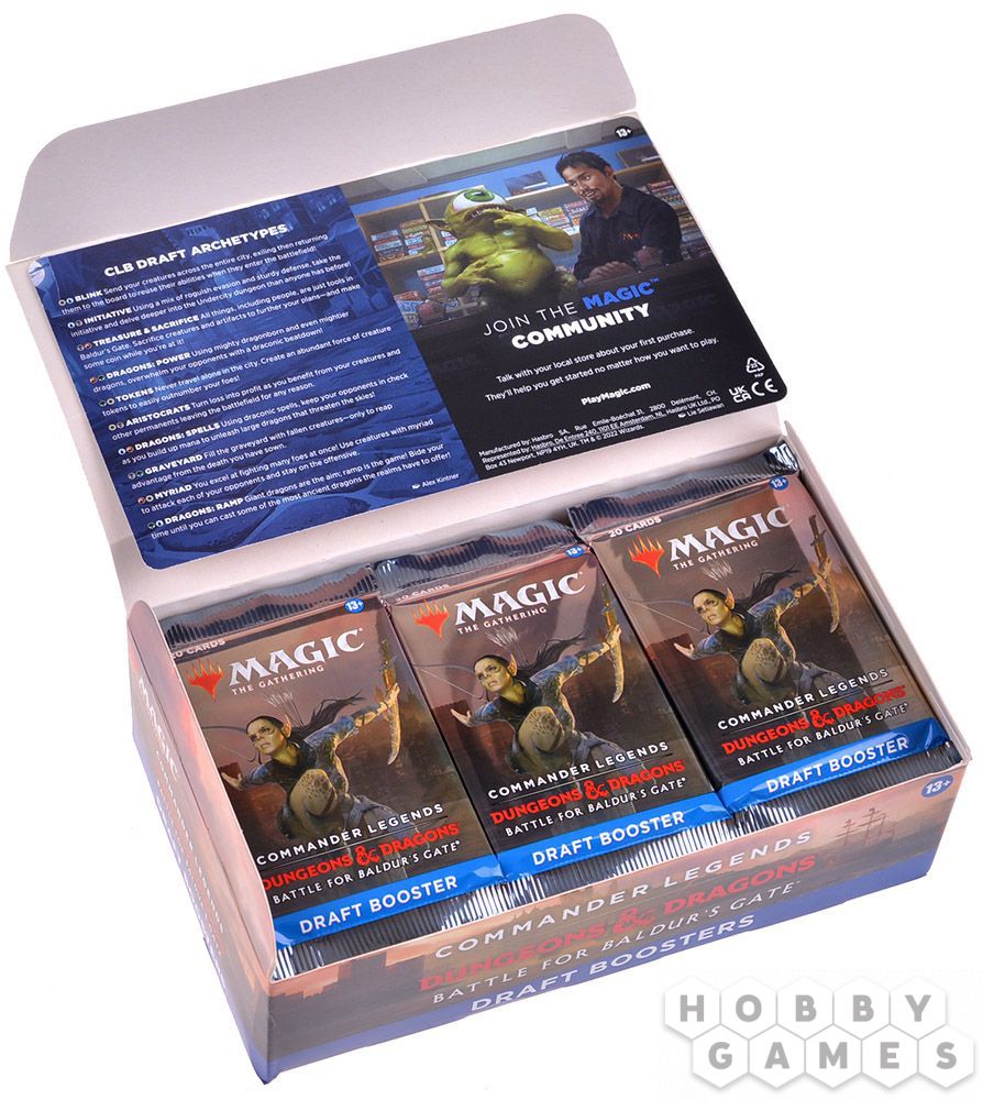 MTG. Commander Legends: Battle for Baldur's Gate. Draft Booster Display