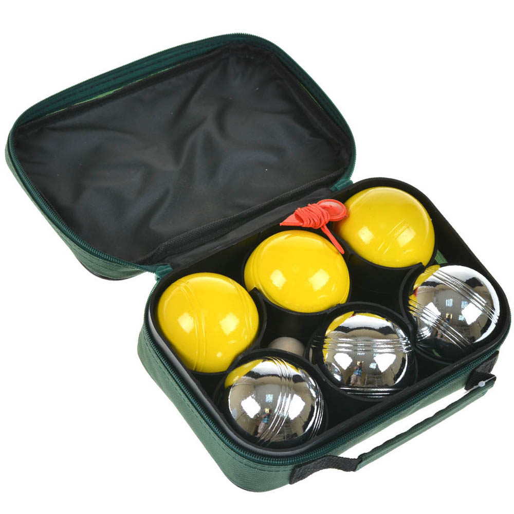 Спортивная игра 'Петанк', 6 шаров (3 серебряных, 3 жёлтых) | Купить ...